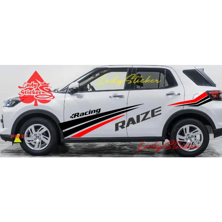 STICKER STIKER MOBIL RAIZE CUTTING STICKER MOBIL TOYOTA RAIZE | Lazada ...