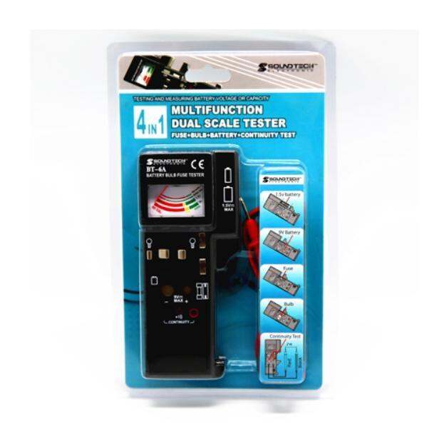SOUNDTECH ELECTRONICS BT6A 4 IN 1 MULTIFUNCTION DUAL SCALE TESTER FUSE ...