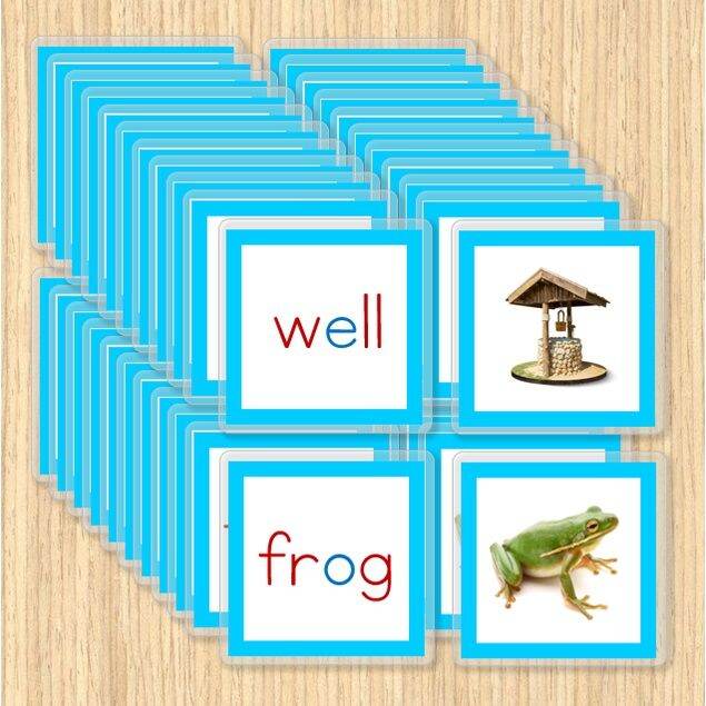 【READY STOCK】 ♜Montessori Blue Series Cards and Word Lists | Lazada PH
