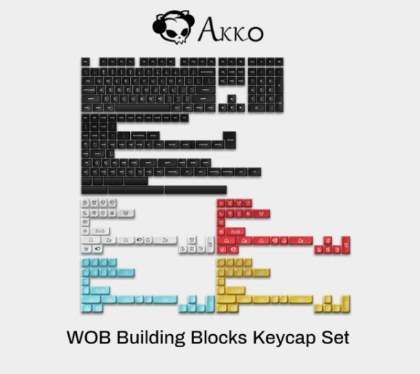 # Akko WOB Building Blocks Keycap Set - (MDA Profile) PBT Doubleshot ...