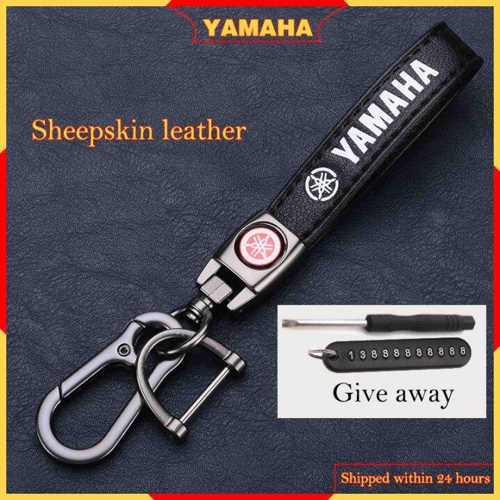 【XPS】yamaha keychain key chain key motorcycle leather keychains | Lazada PH