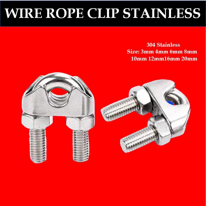 Toyu 8mm-20mm Stainless Steel Wire Rope Clip and galvanized turnbuckle ...