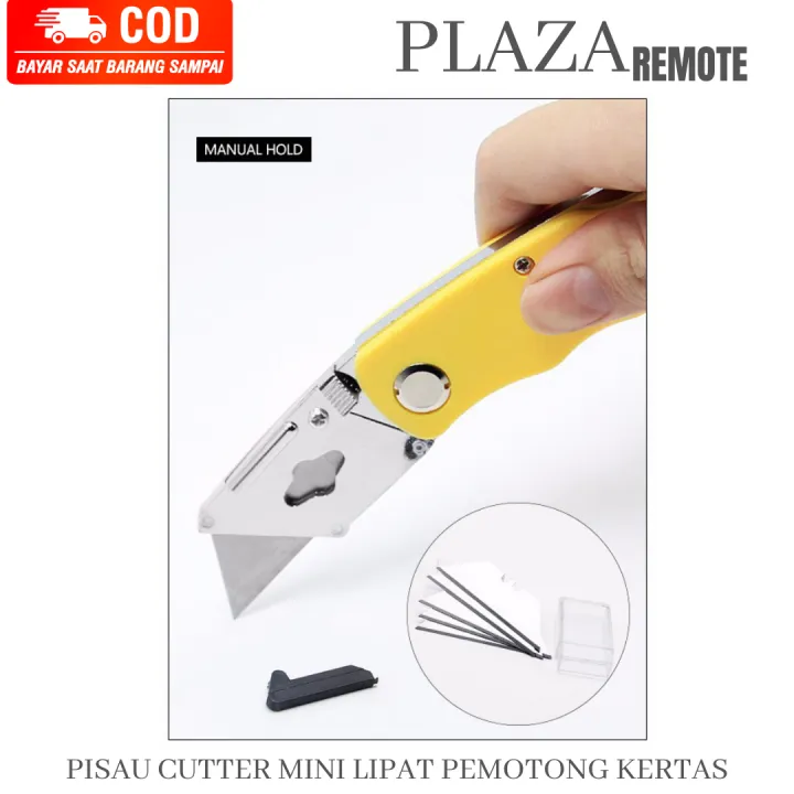 Cutter knife Pisau Cutter segitiga lipat tangan gypsum sticker vynil ...