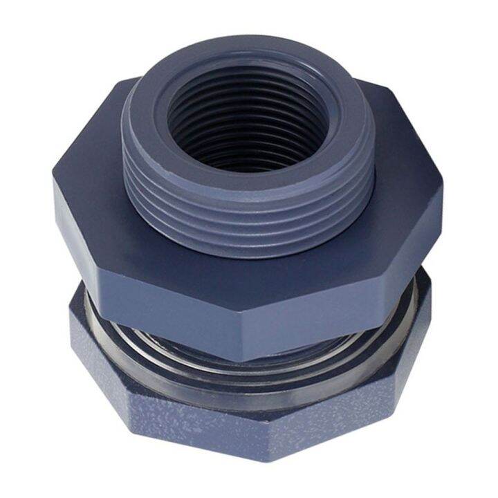 1 Pcs Bulkhead Fitting 6 Minutes/1\"/1.2\"/1.5\"/2\" PVC Plastic Brand ...