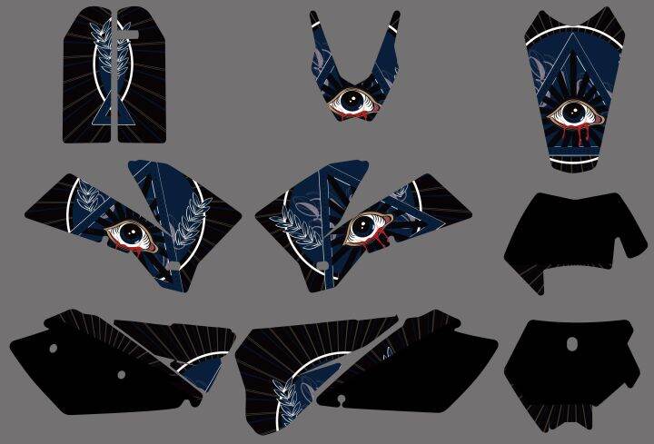 NICECNC Graphics Sticker Backgrounds Decal For KTM EXC SX XC XCW XCFW ...