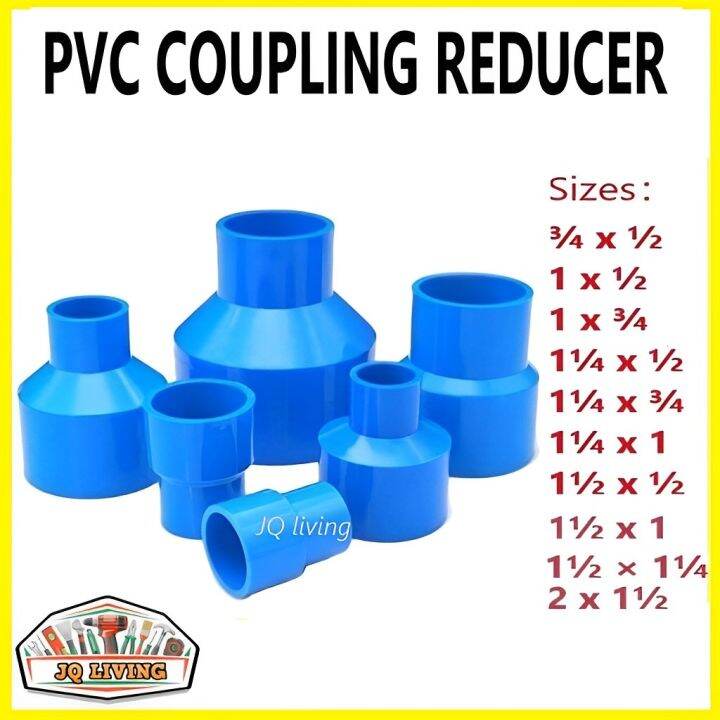 PVC Blue Coupling Reducer Fittings Or Reducer Socket For Water Lines Water Pipes Home ...