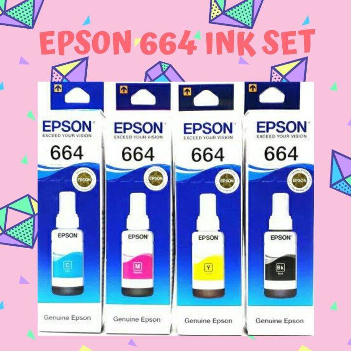 EPSON 664 INK SET (BYMC) | Lazada PH