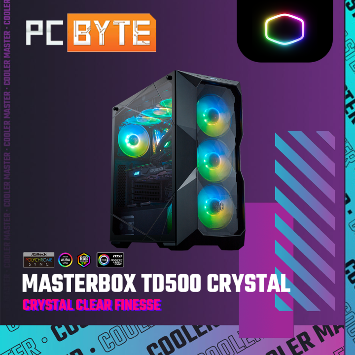 Cooler Master MasterBox TD500 Crystal ARGB ATX Case Black TG | Lazada