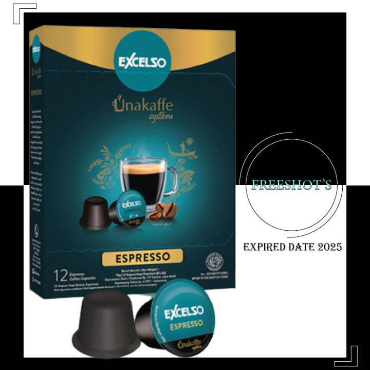 Excelso Unakaffe Kopi Kapsul Espresso (1 Box 12 Capsule) | Lazada Indonesia