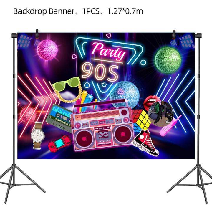 90's Theme Party Photography Backdrop Party Decorations Hip Hop ...