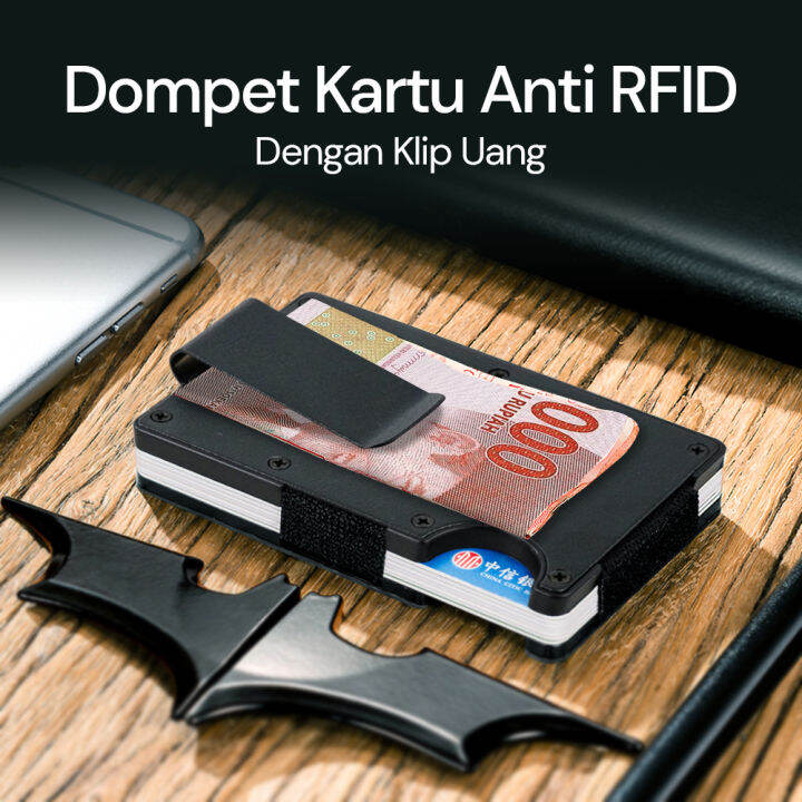 Dompet Kartu Anti RFID Portable 15 Slot dengan Klip Uang | Lazada Indonesia