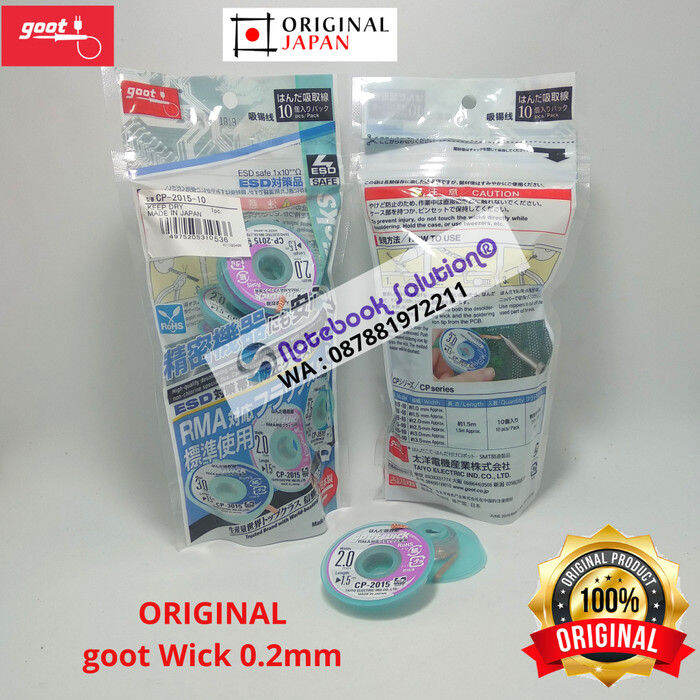 ORIGINAL Solder Wicks Goot 2.0mm panjang 1.5 meter | Lazada Indonesia