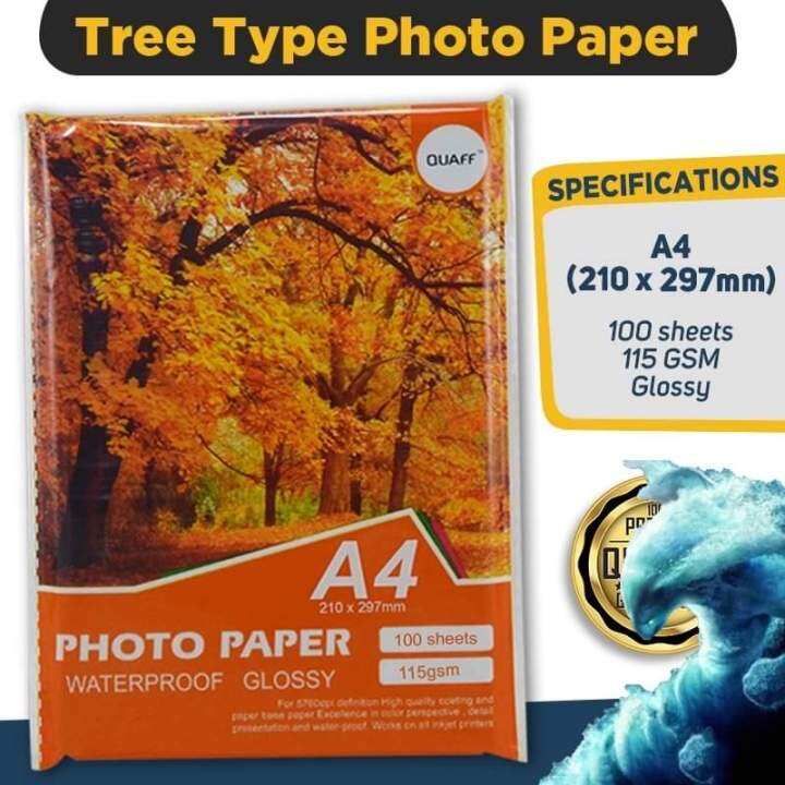 Photopaper Tree Type A4 size /115 gsm/100 sheets | Lazada PH