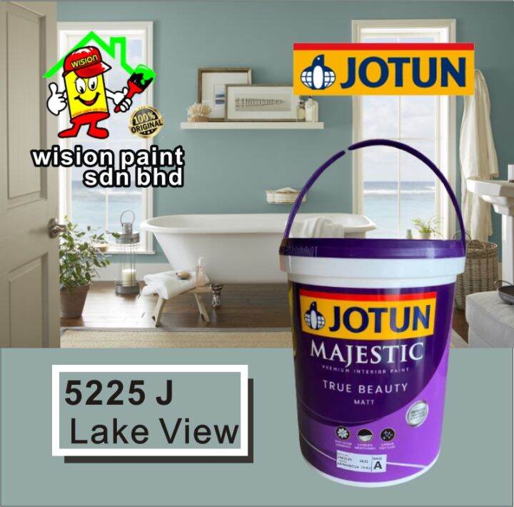 5225J LAKE VIEW 1L / 5L / JOTUN MAJESTIC TRUE BEAUTY ( MATT ) - INTERIOR PAINT / Cat Rumah Dalam ...