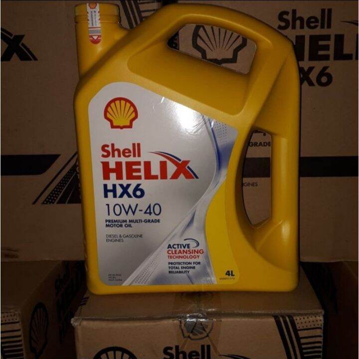 Shell helix hx6 10w-40 4L. Oli Mobil | Lazada Indonesia