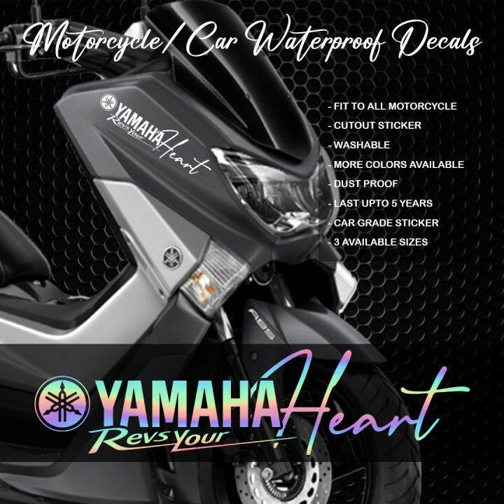 Yamaha Revs Your Heart Sticker - Design for Yamaha Motorcycles ...