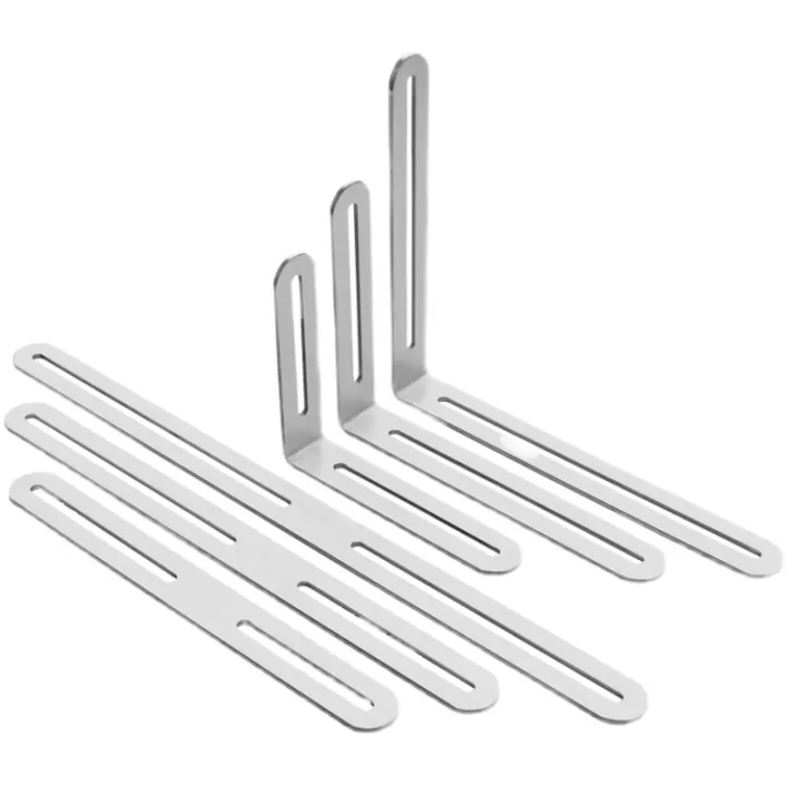 Stainless Steel Bracket Adjust Long Hole Double Swing 90 Degree Angles ...