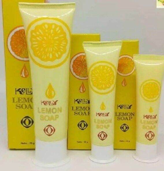 Kelly Lemon Soap Asli Original Sabun muka Kelly 15 25 75 gram | Lazada ...