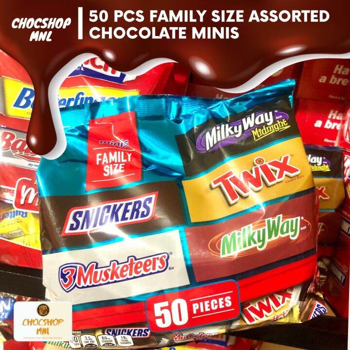 MARS MIX 50 PCS Assorted Chocolate Minis Family Size EXPIRY: JAN 2024 ...