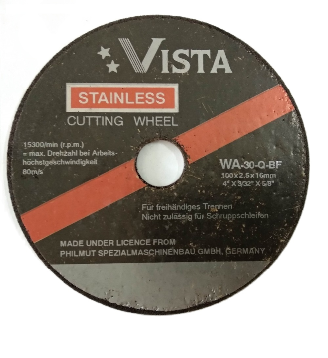 4" 100mm VISTA CUTTING DISC & Vflex FLEXIBLE DISC | CUTTING WHEEL ...