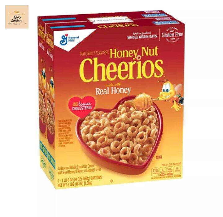 General Mills Cheerios Honey Nut Whole Grain Oat Cereal 2 X 680g
