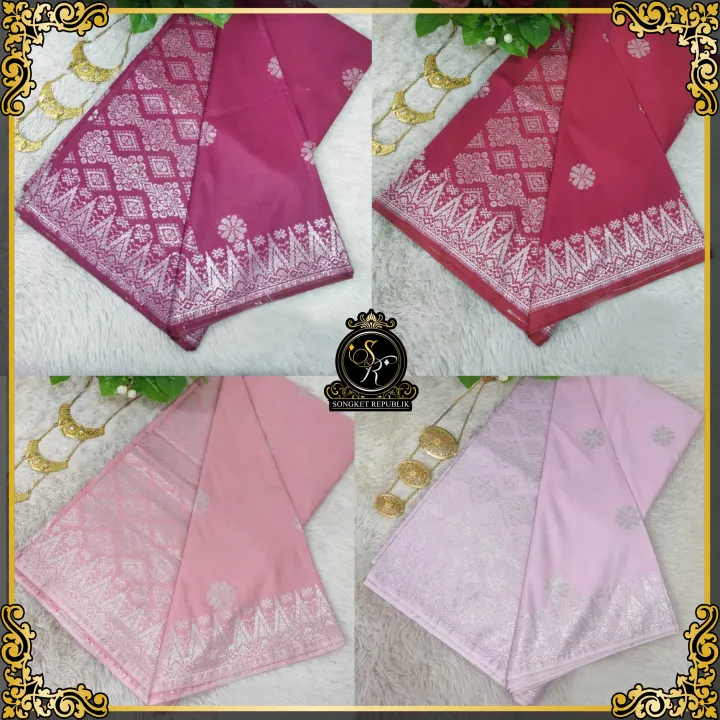 SONGKET BUNGA TABUR 100% COTTON (PINK EDITION) | Lazada