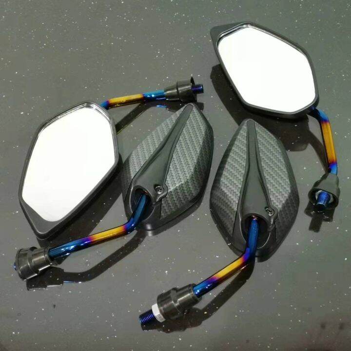 HONDA YAMAHA MINI SIDE MIRROR TITANIUM SET | Lazada