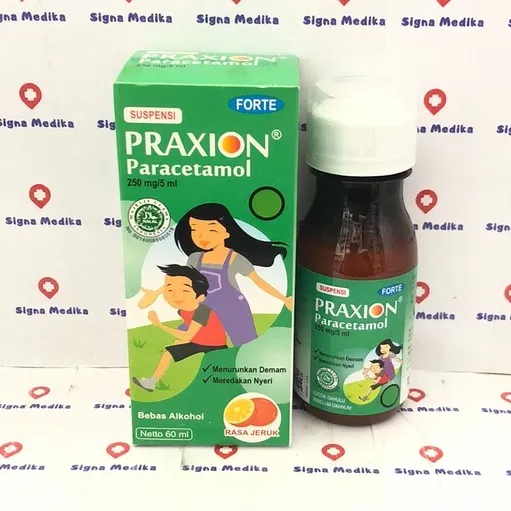 Praxion Forte Rasa Jeruk 60ml - Obat Demam | Lazada Indonesia