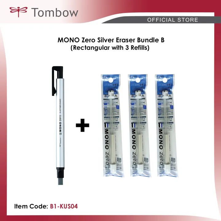 Tombow MONO Zero Silver Eraser Bundle B *FREE* MONO Magnet | Lazada PH