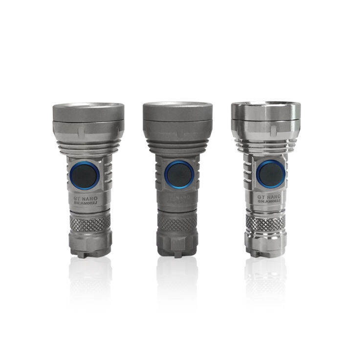 Lumintop GT NANO Titanium flashlight with 10180 battery 300meters 450 ...