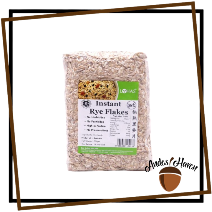 【Lohas】Instant Rye Flakes - 500g | Lazada