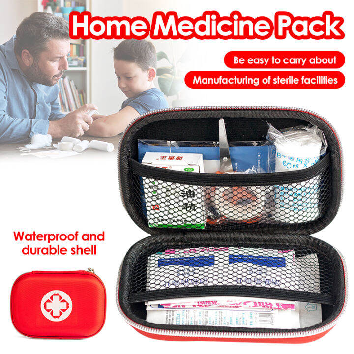 Complete First Aid Kit Emergency Medical Supplies Outdoor Survival Bag ...