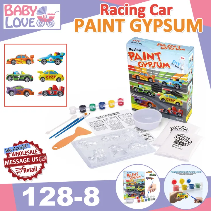 Baby Love 128-6 Figurines Kids Craft and Arts Set Paint Gypsum Arts ...