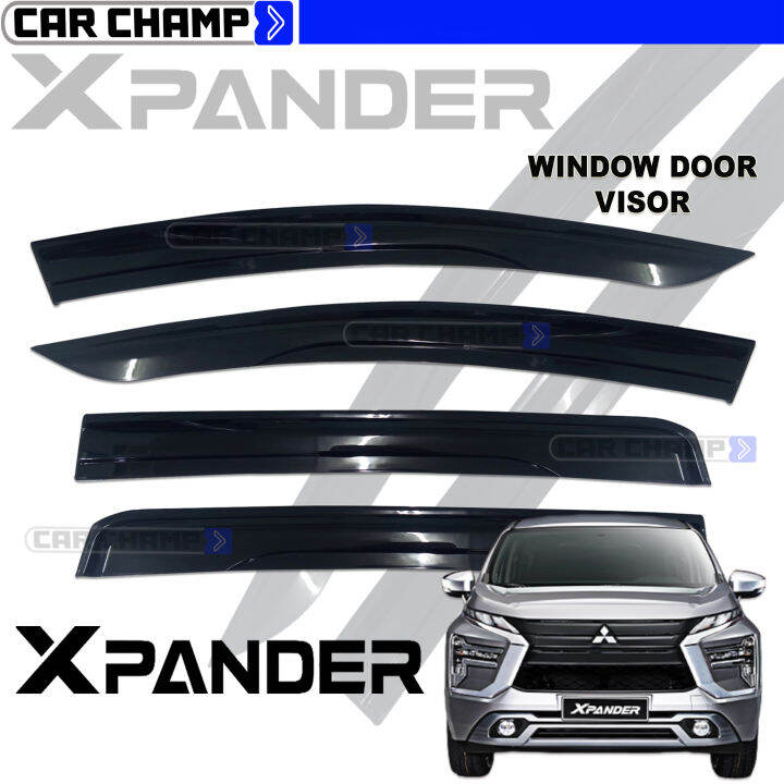 Mitsubishi Xpander 2018 to 2023 NO LOGO OEM Window Door Visor Black ...