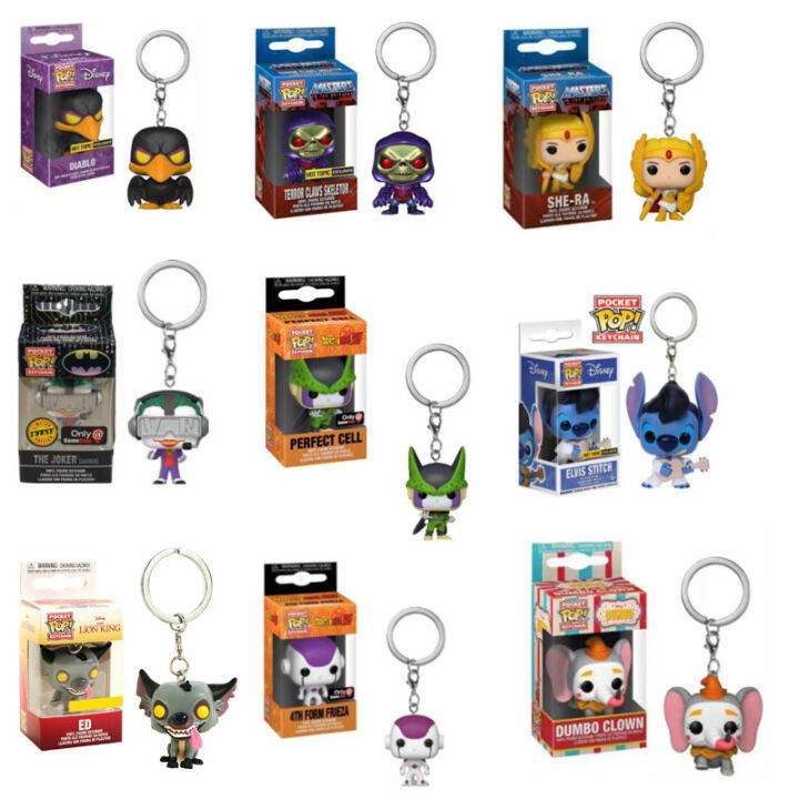 Original Funko POP She-Ra Dumbo Keychain PVC Diablo Joker VR Perfect ...