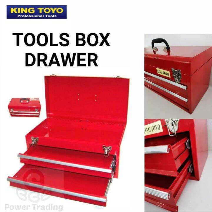 KING TOYO KT-XTB132 2 DRAWERS TOOL BOX | Lazada