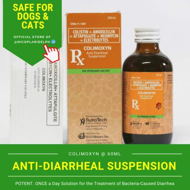 Colimoxyn Anti Diarrhea to Treat Bacterial Diarrhea on Dogs, Cats ...