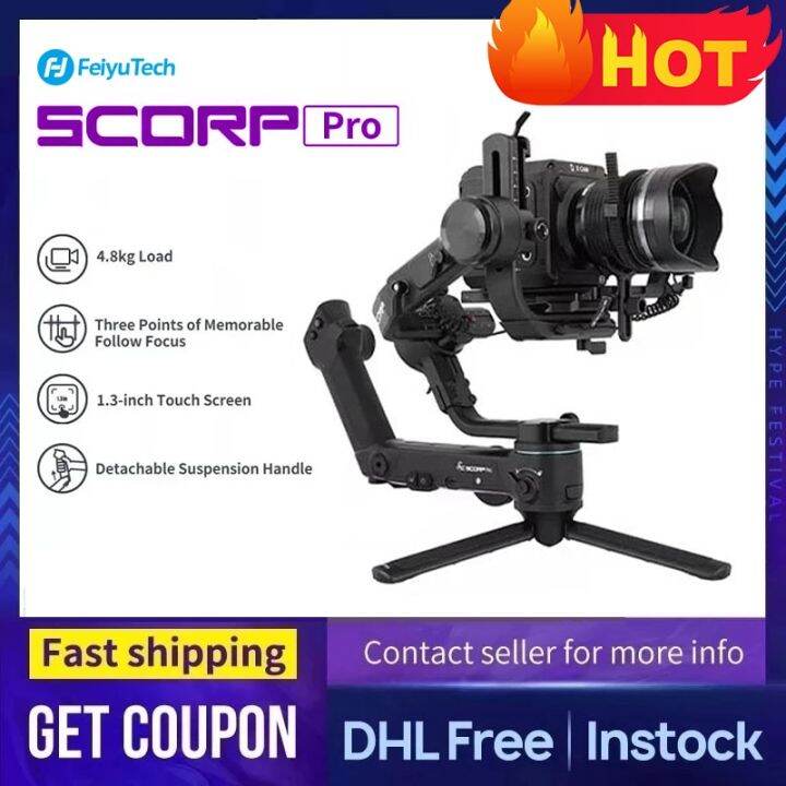 Feiyutech Feiyu SCORP-C Mini Pro 3-Axis Handheld Gimbal Stabilizer ...