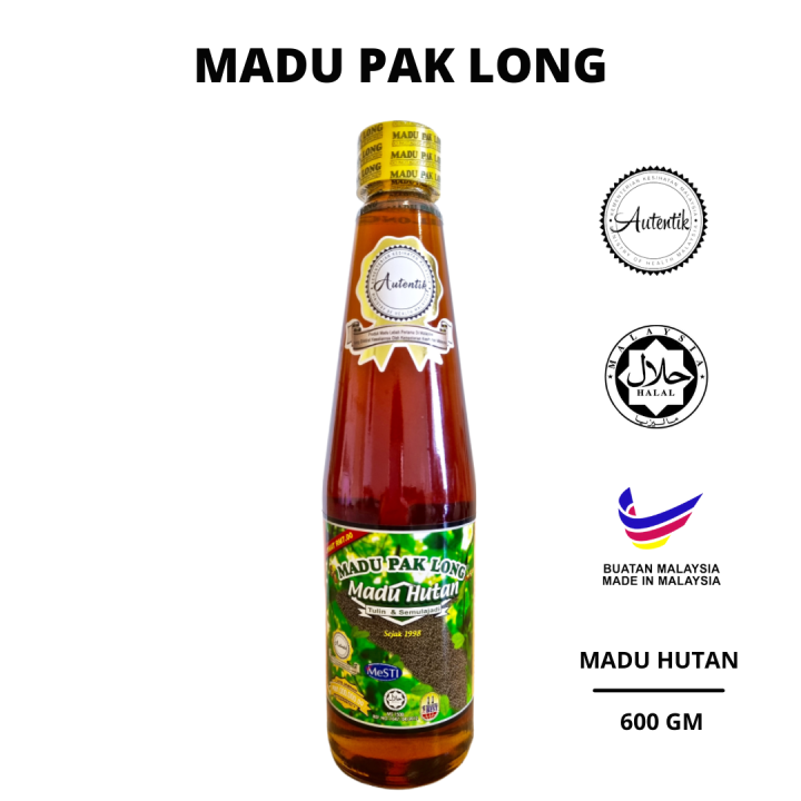 [MADU PAK LONG] Madu Tualang Madu Hutan Authentic 600gm | Lazada