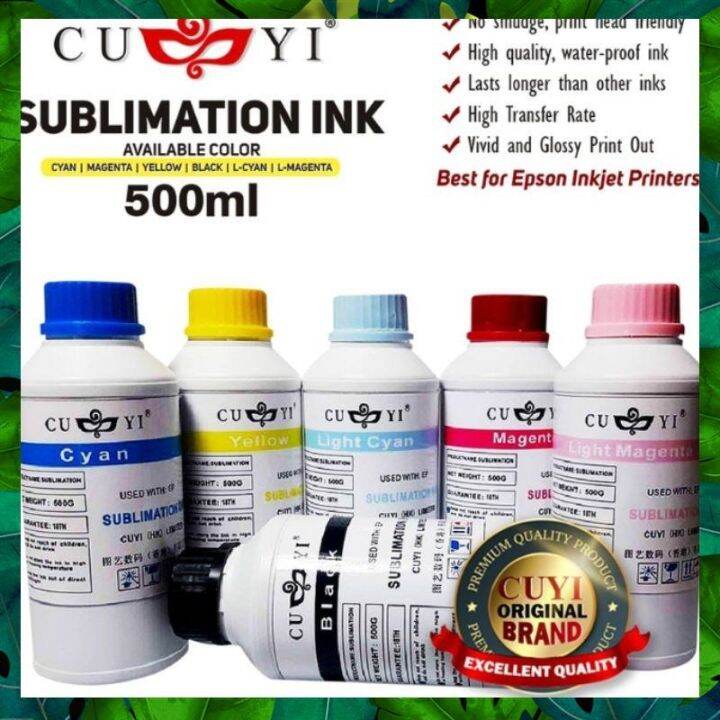 CUYI SUBLIMATION INK 500ML 4COLORS AVAILABLE BMCY | Lazada PH