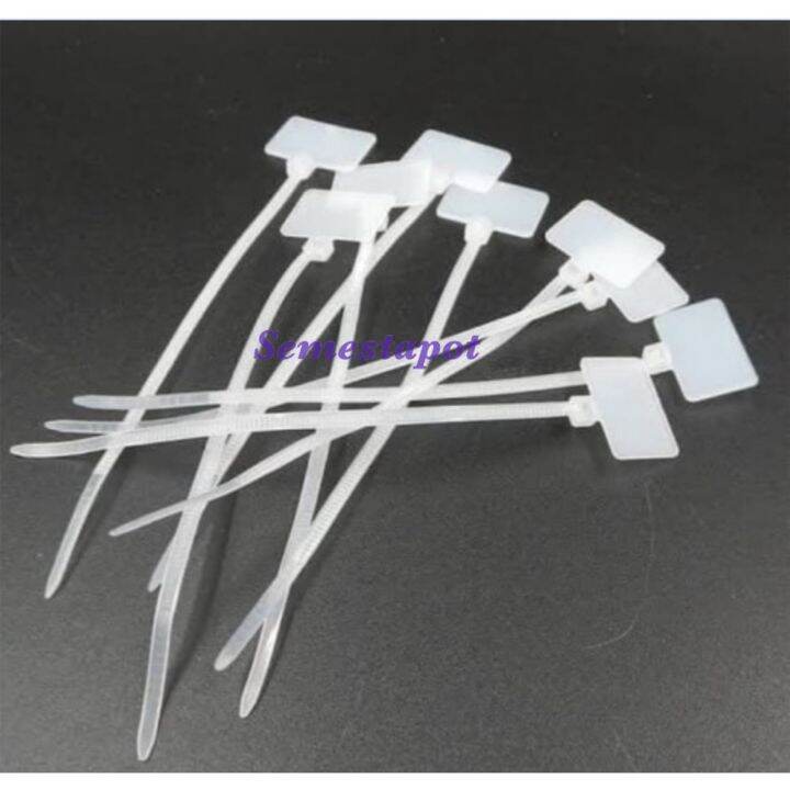 100pcs LABEL Kabel Ties PUTIH Cable Name Tag Tulis 3x100 | Lazada Indonesia