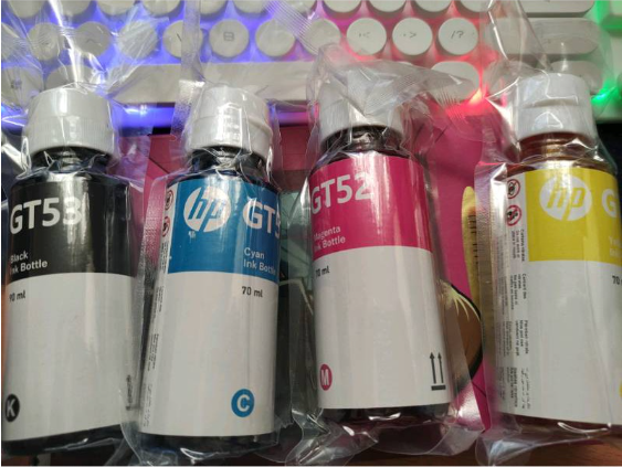 HP GT51/ GT53 and GT52 Original Ink Bottle Set of 4 Colors (Black,Cyan ...
