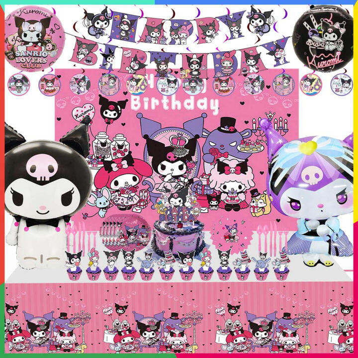 kuromi birthday theme kuromi balloon kuromi birthday decoration kuromi ...