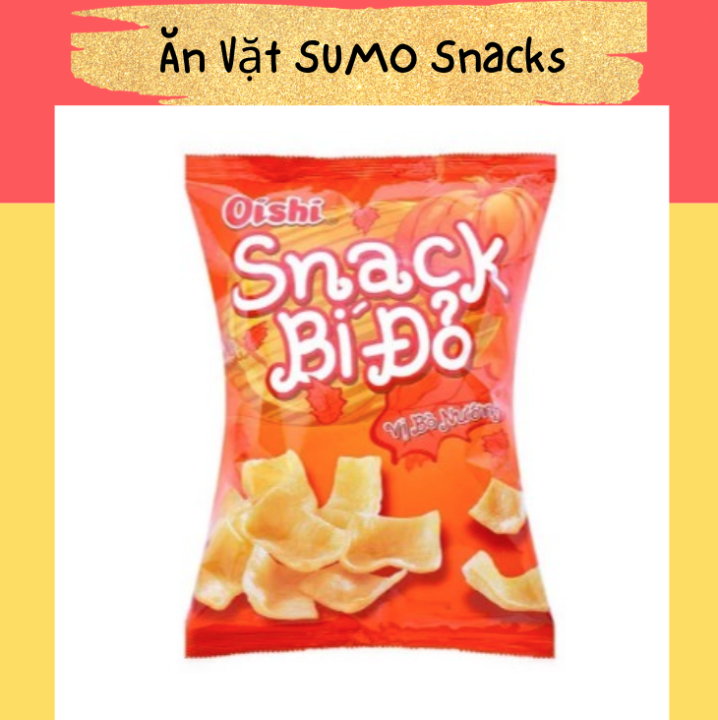 Bim Bim Snack Bí Đỏ Vị Bò Nướng Oishi 35/40g-Ăn Vặt Sumo Snack | Lazada.vn