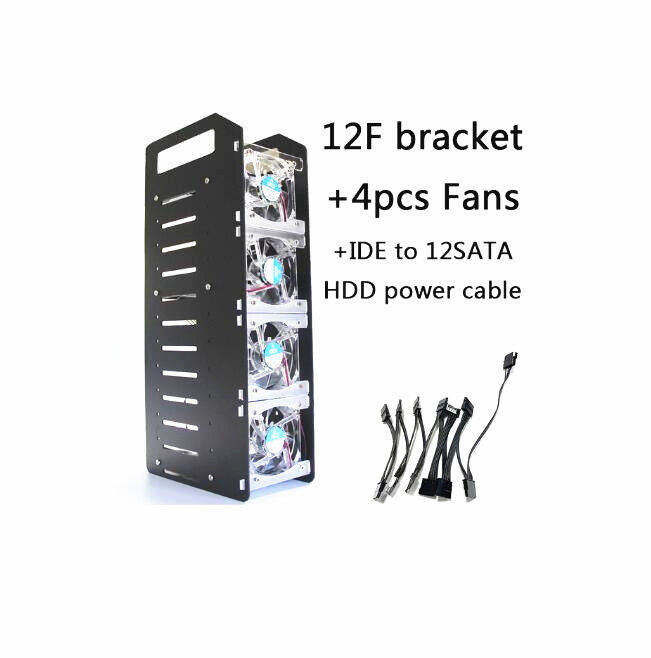 Aluminum alloy 3.5inch hard disk HDD heat dissipation bracket with 12 ...