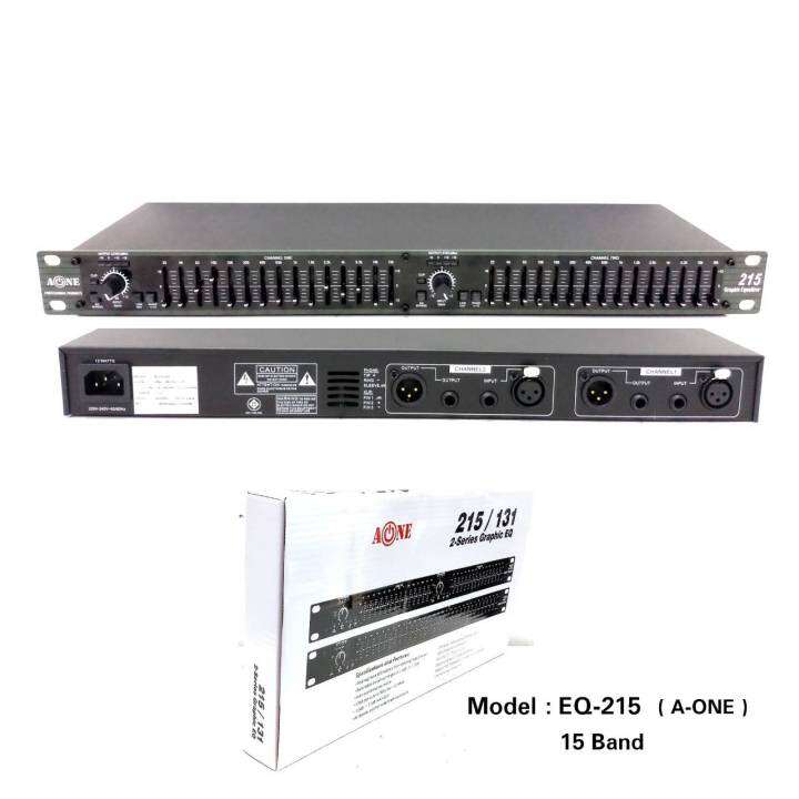 EQ-215 Dual Channel 15-Band Equalizer 1U Rack Mount - intl | Lazada.co.th