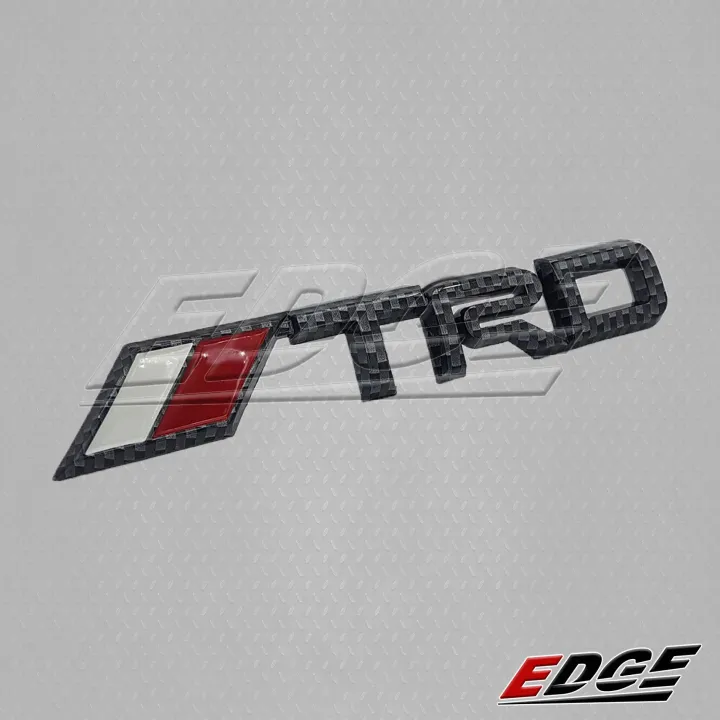 Emblem - TRD - 2.4x15cm // toyota sport adhesive ready sticker name ...