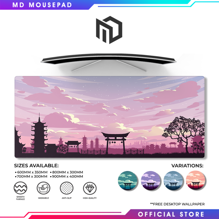 MD Mousepad | Inari Torii | Extended Mousepad | Large Gaming Mousepad | Long Mouse pad Deskmat ...