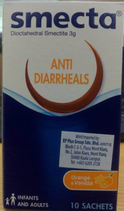 SMECTA Dioctahedral Smectite 3g ANTI DIARRHEALS FOR INFANTS AND ADULTS ...