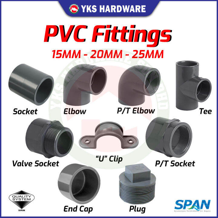 PVC Fitting / PVC Connector - Socket/Elbow/Tee - P/T Socket Elbow/Valve ...